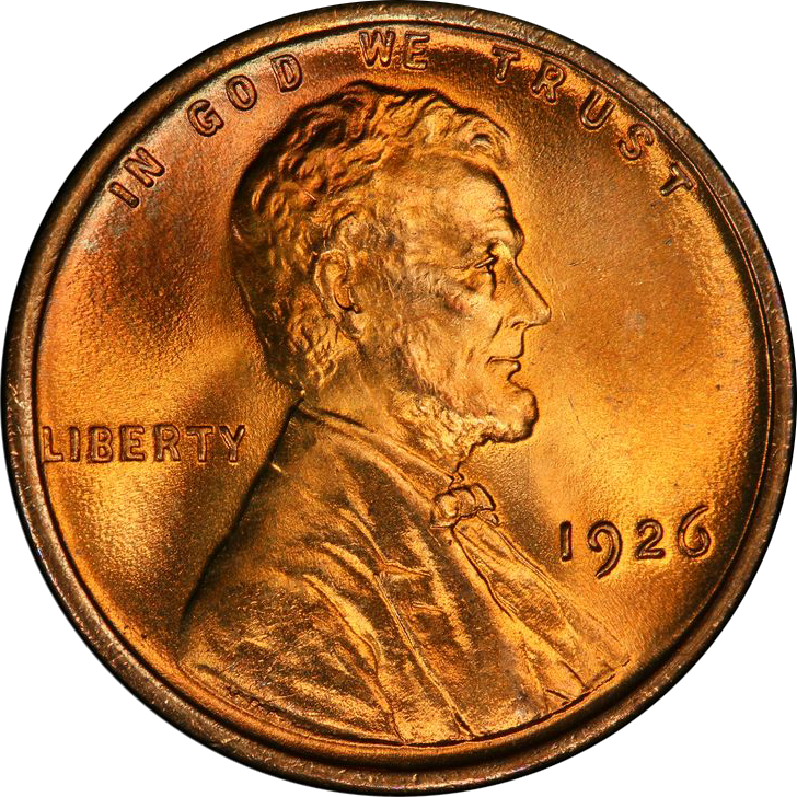 1926 1c Ms | Lincoln Cents - Wheat Reverse | Coin