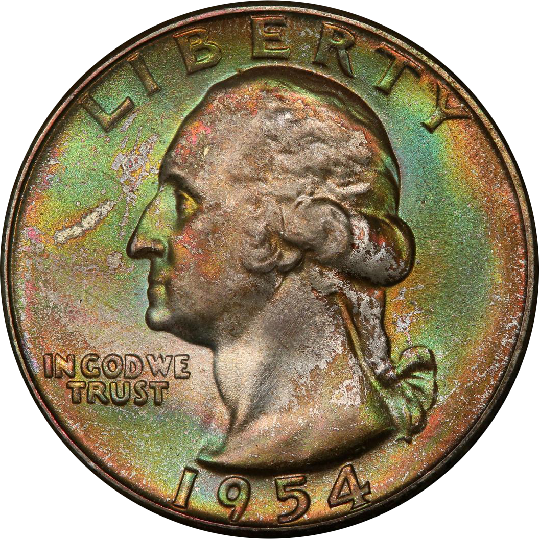 1954 S 25c Ms | Washington Quarters | Coin