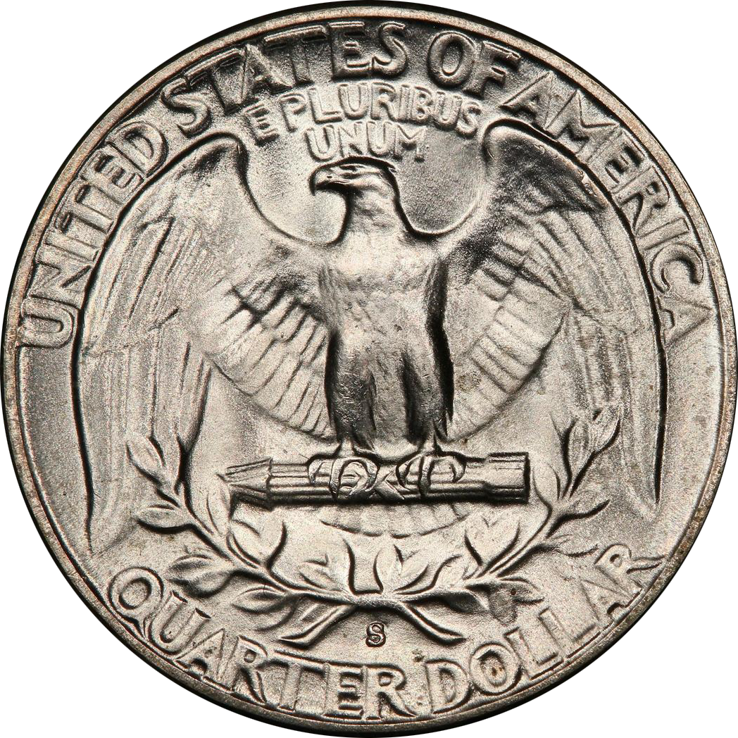 1954 S 25c Ms | Washington Quarters | Coin