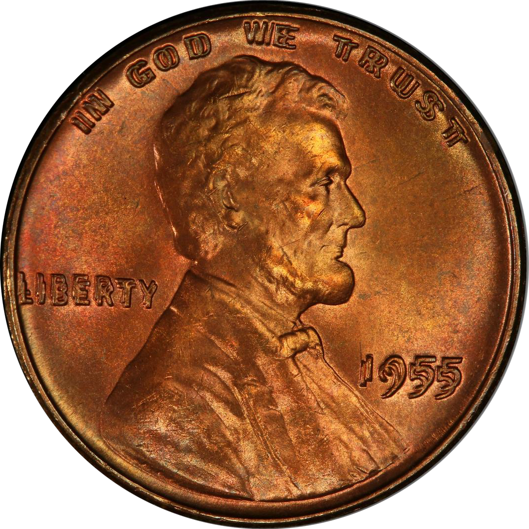 1955 Doubled Die Obv 1c Ms | Lincoln Cents - Wheat Reverse | Coin