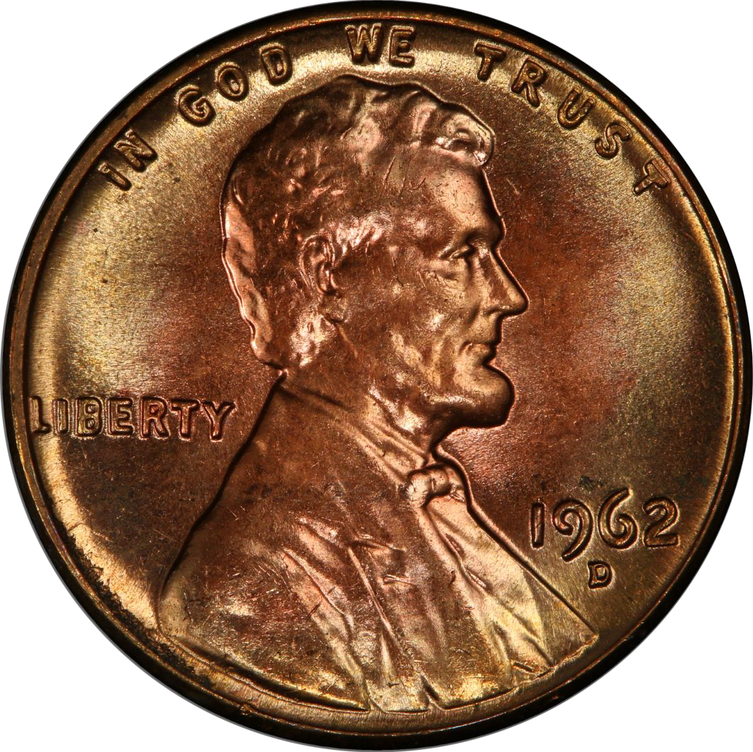 1962 D 1c Ms | Lincoln Cents - Memorial Reverse | Coin