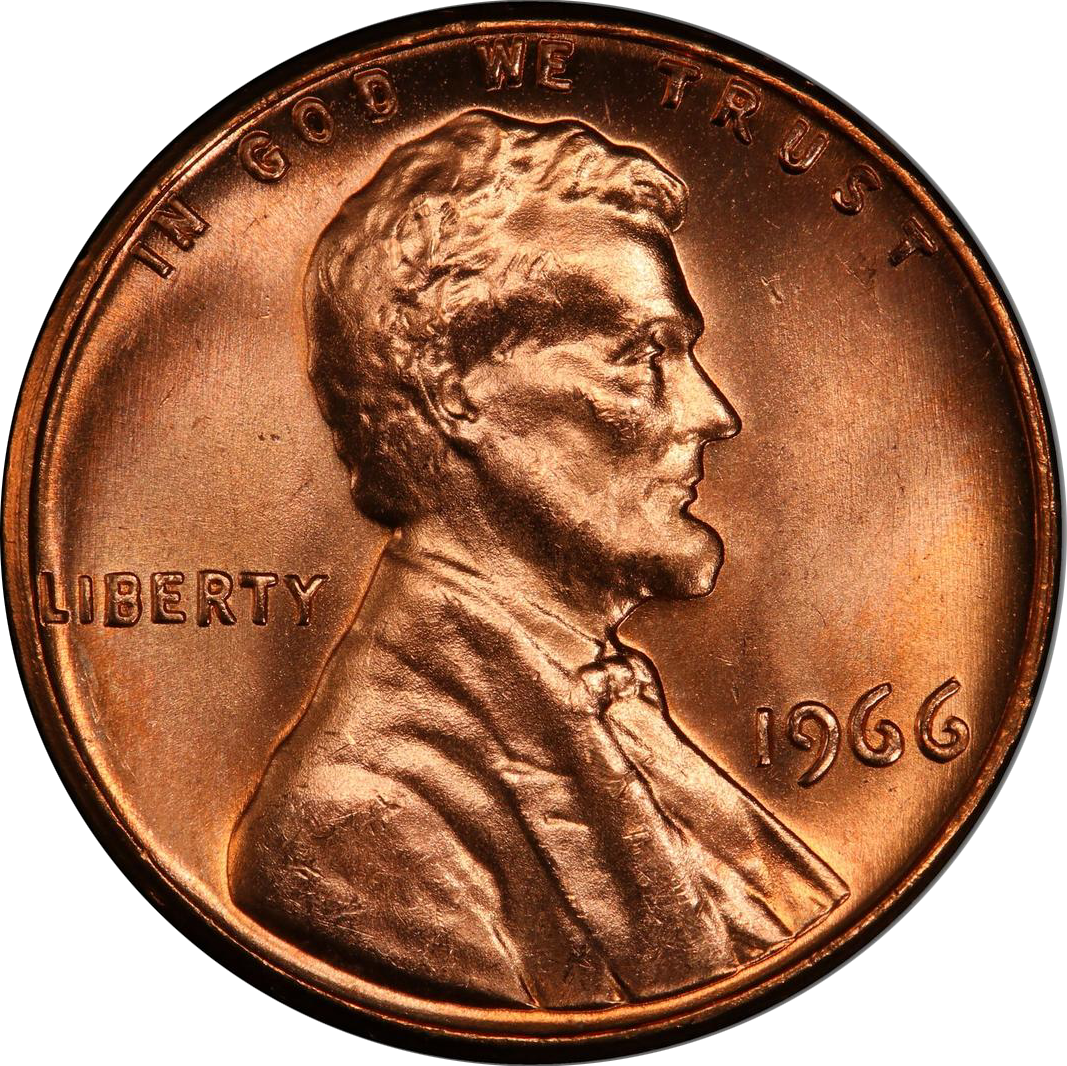 1966 1c Ms | Lincoln Cents - Memorial Reverse | Coin