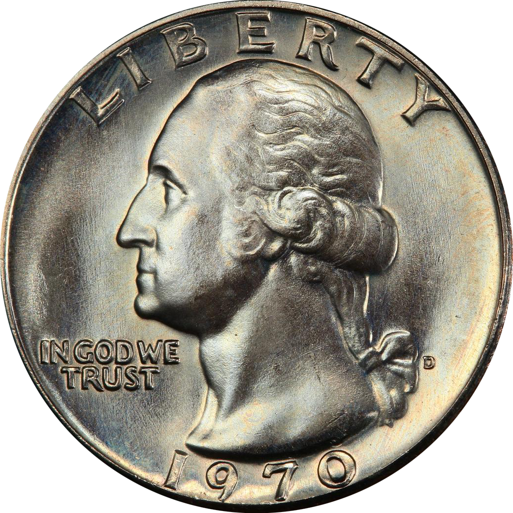 1970 D 25c Ms | Washington Quarters | Coin