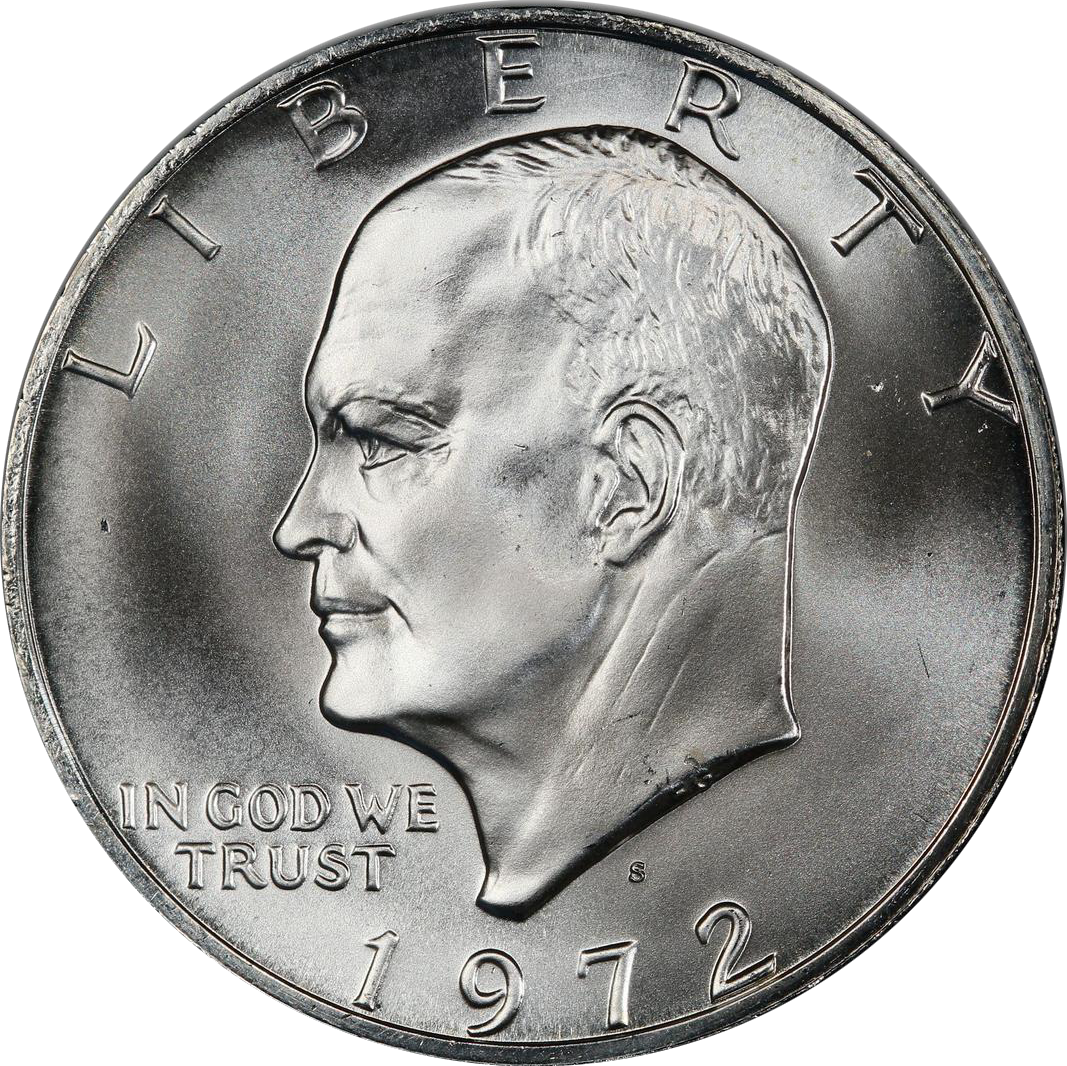 1972 S Silver $1 Ms | Eisenhower (Ike) Dollars | Coin