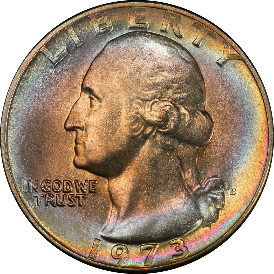 1973 D 25c Ms | Washington Quarters | Coin