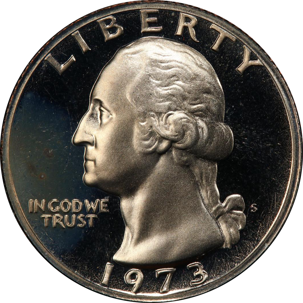 1973 S 25c Pf | Washington Quarters | Coin