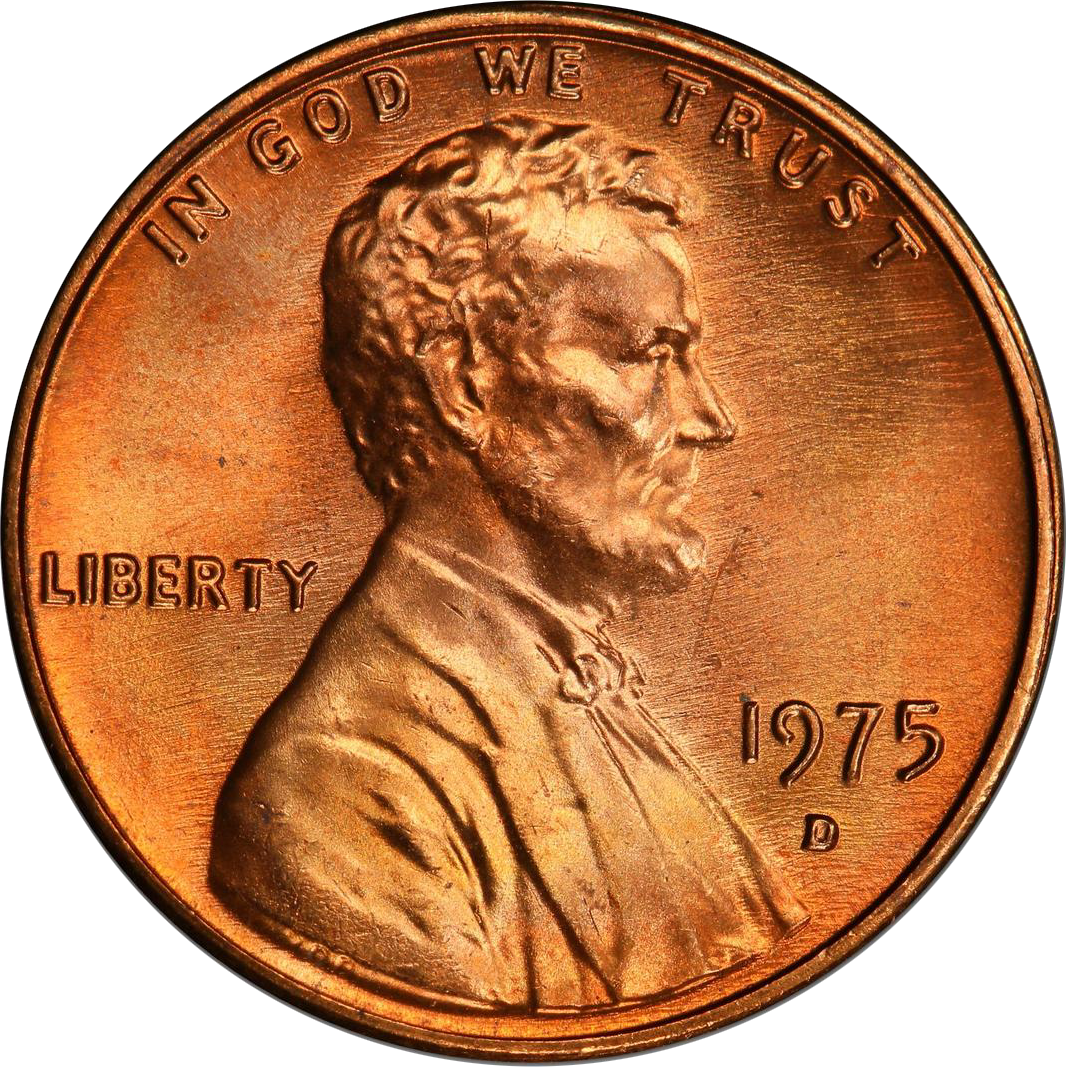 1975 D 1c Ms | Lincoln Cents - Memorial Reverse | Coin