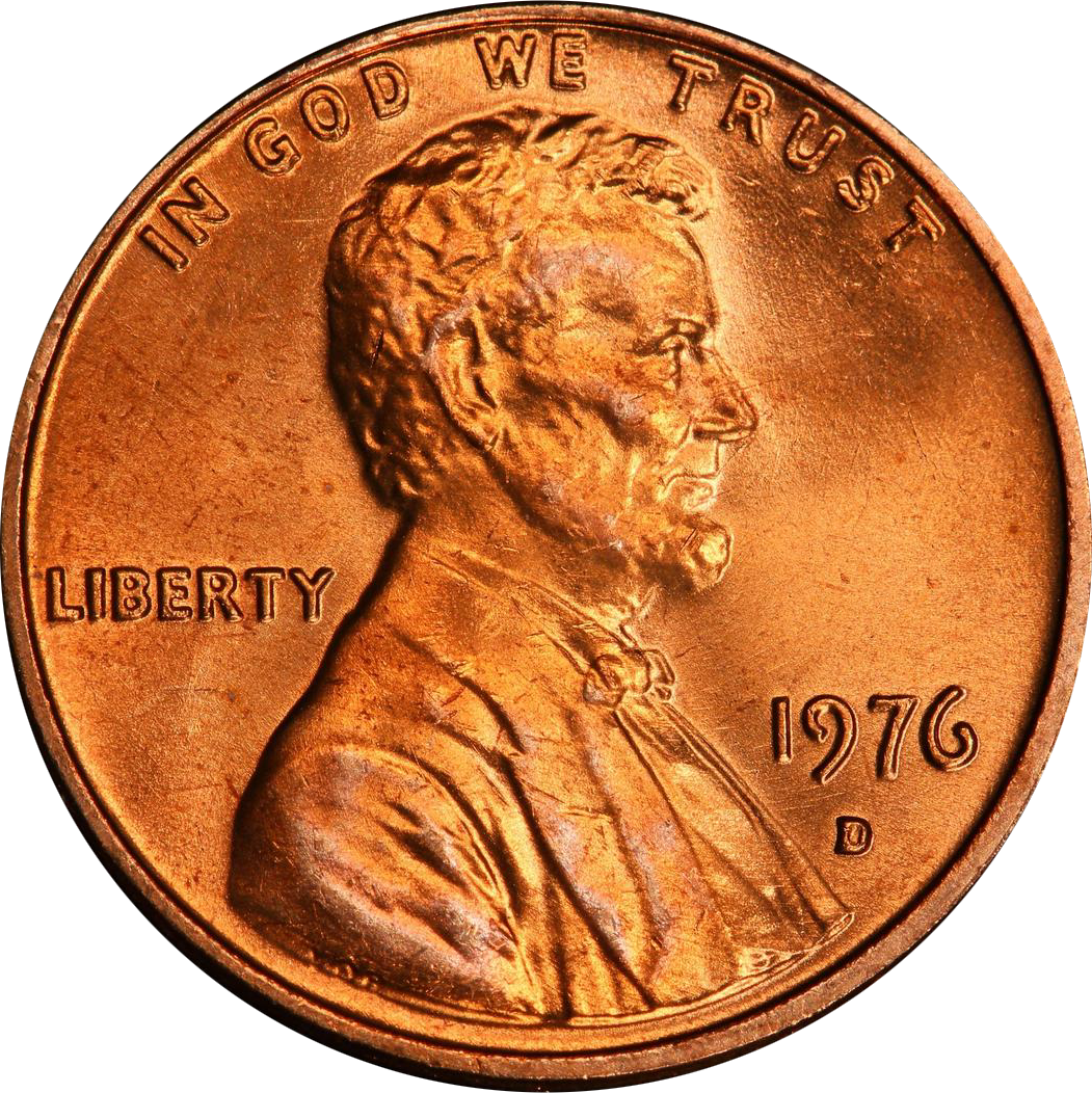 1976 D 1c Ms | Lincoln Cents - Memorial Reverse | Coin