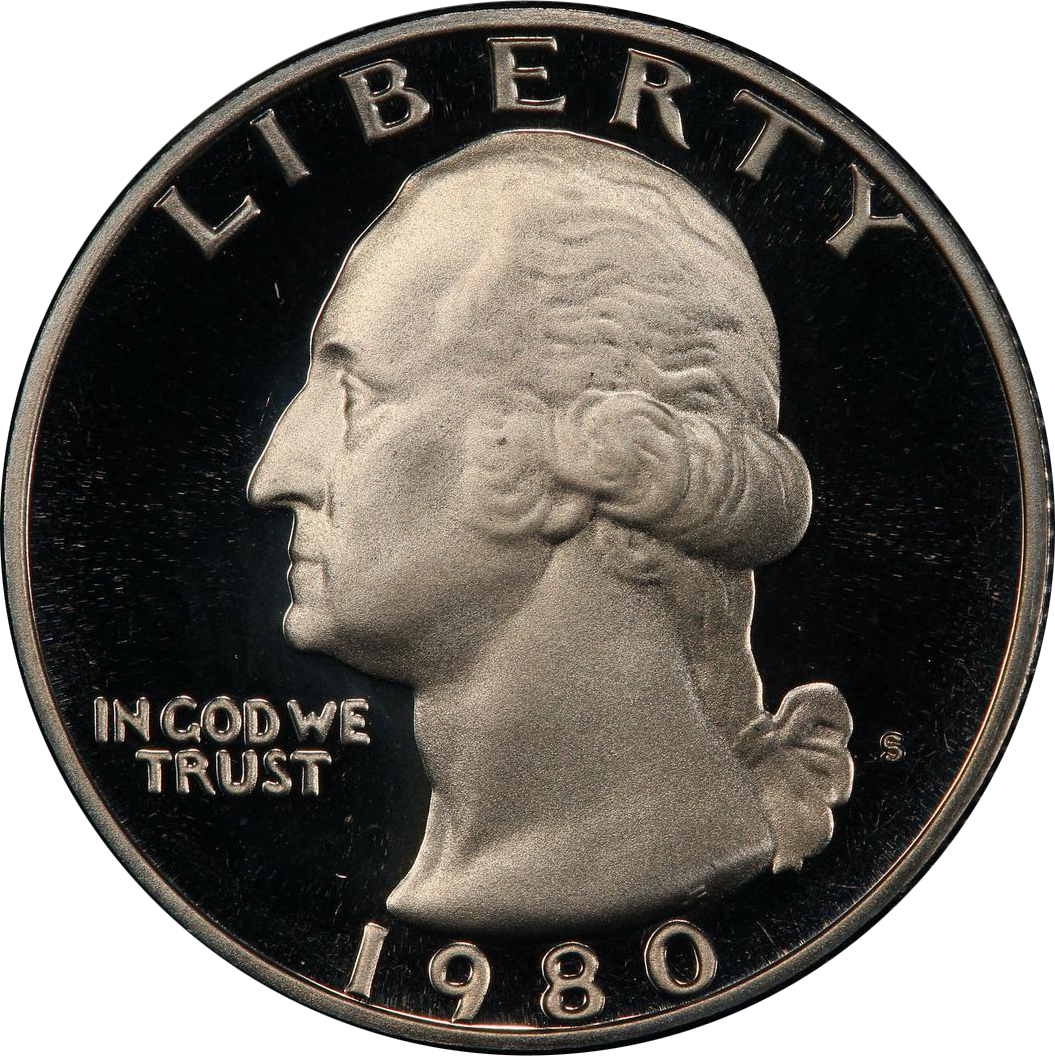 1980 S 25c Pf | Washington Quarters | Coin