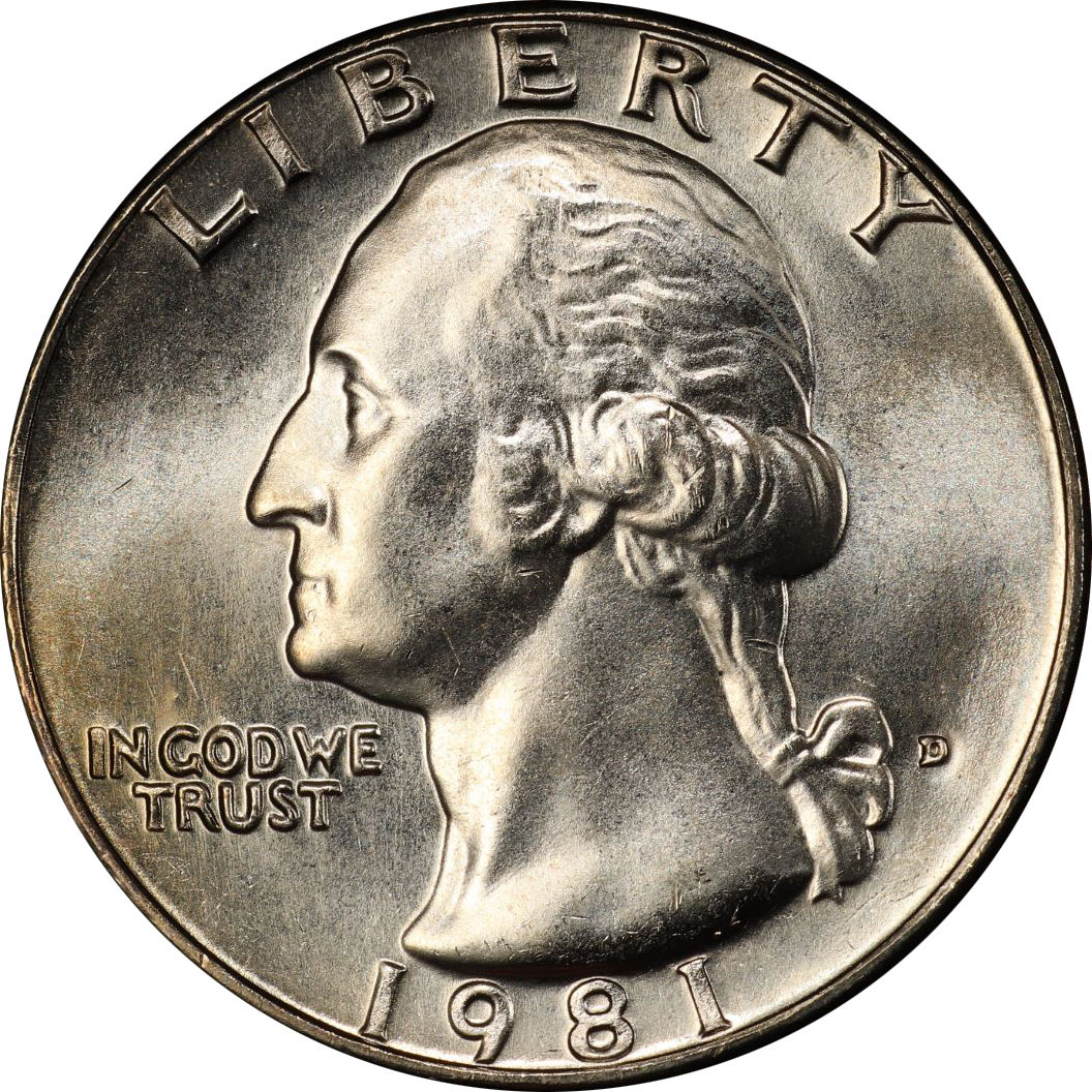 1981 D 25c Ms | Washington Quarters | Coin