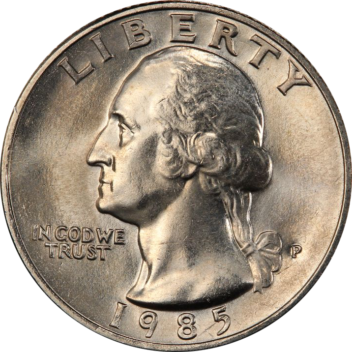 1985 P 25c Ms | Washington Quarters | Coin
