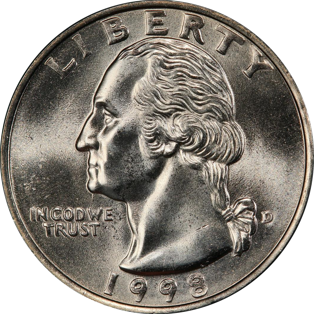1998 D 25c Ms | Washington Quarters | Coin