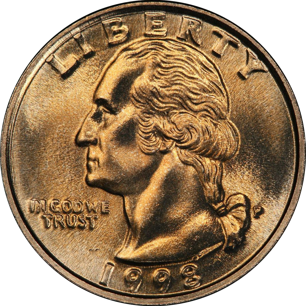 1998 P 25c Ms | Washington Quarters | Coin