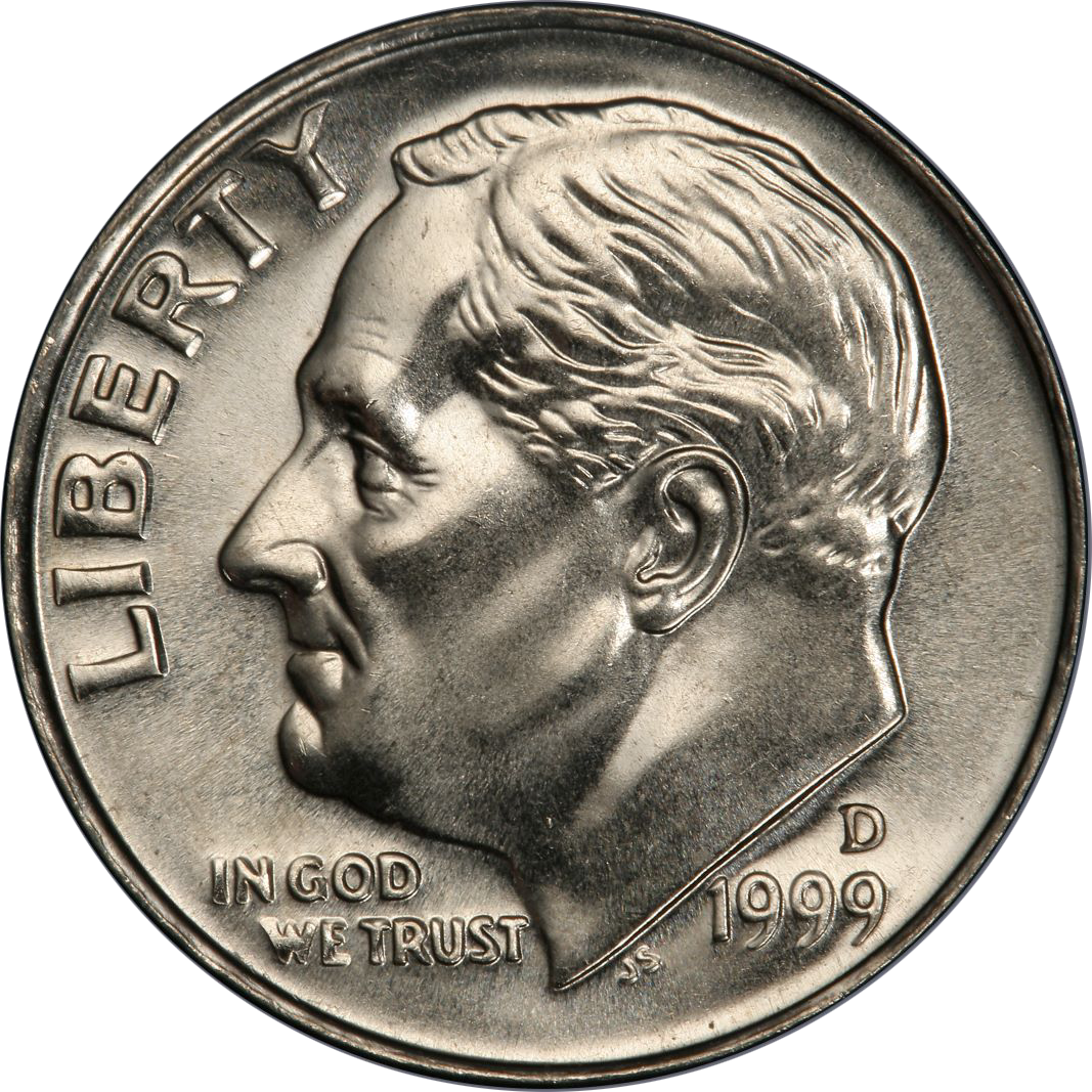 1999 D 10c Ms | Roosevelt Dimes | Coin
