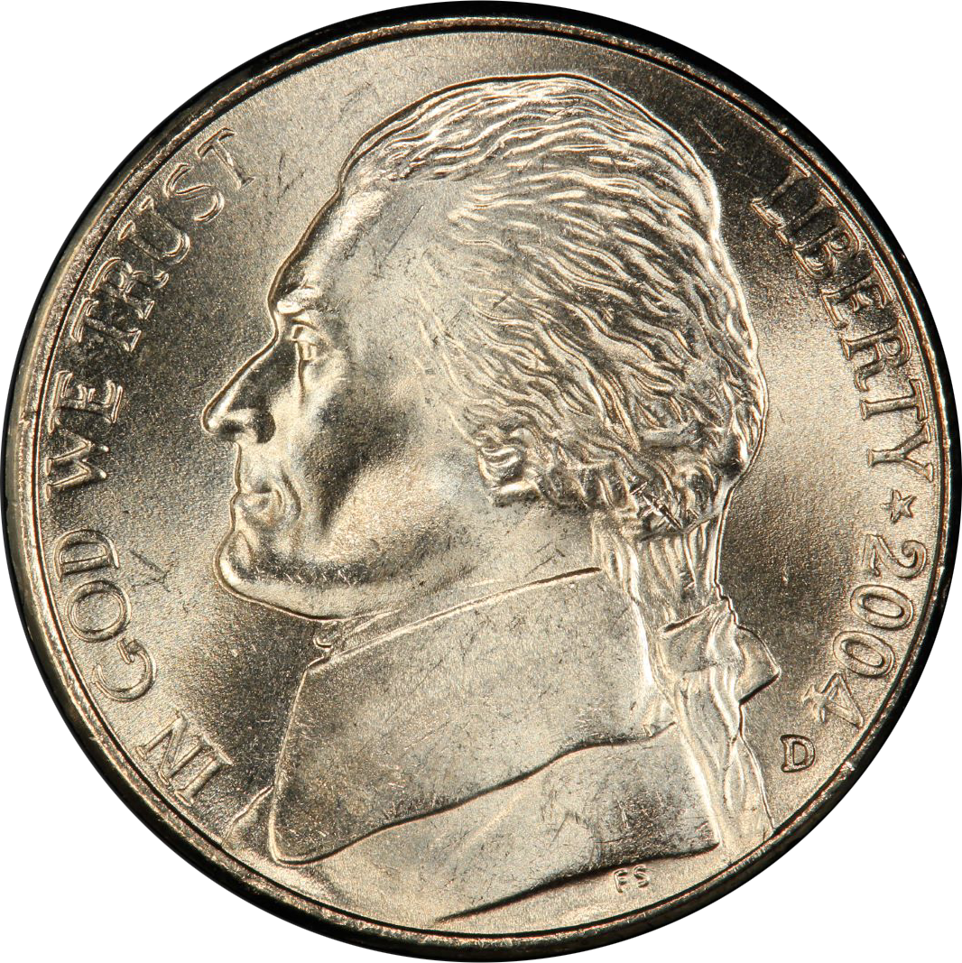 2004 D Handshake 5c Ms | Jefferson Nickels | Coin